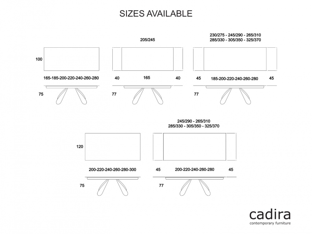Butterfly Ceramic Dining Table | Cadira