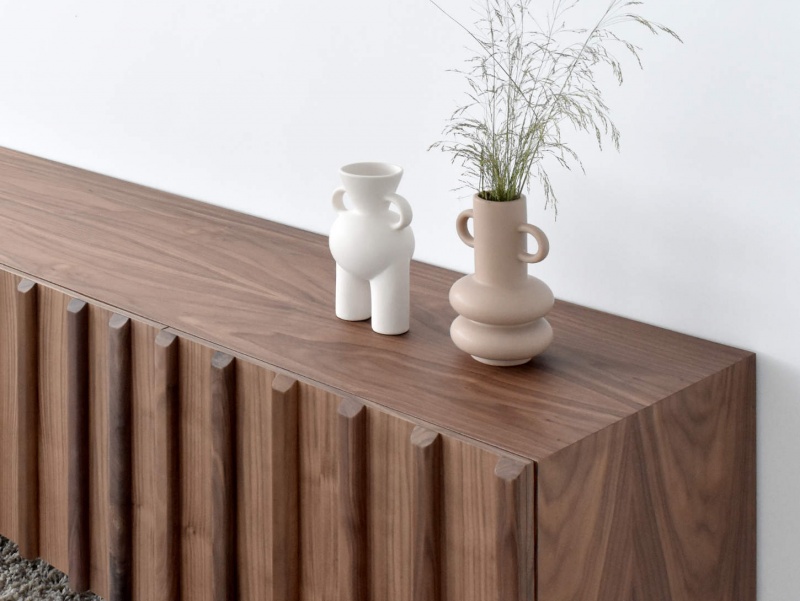 Stoken TV Stand with Elegant Wood Panelling | cadira