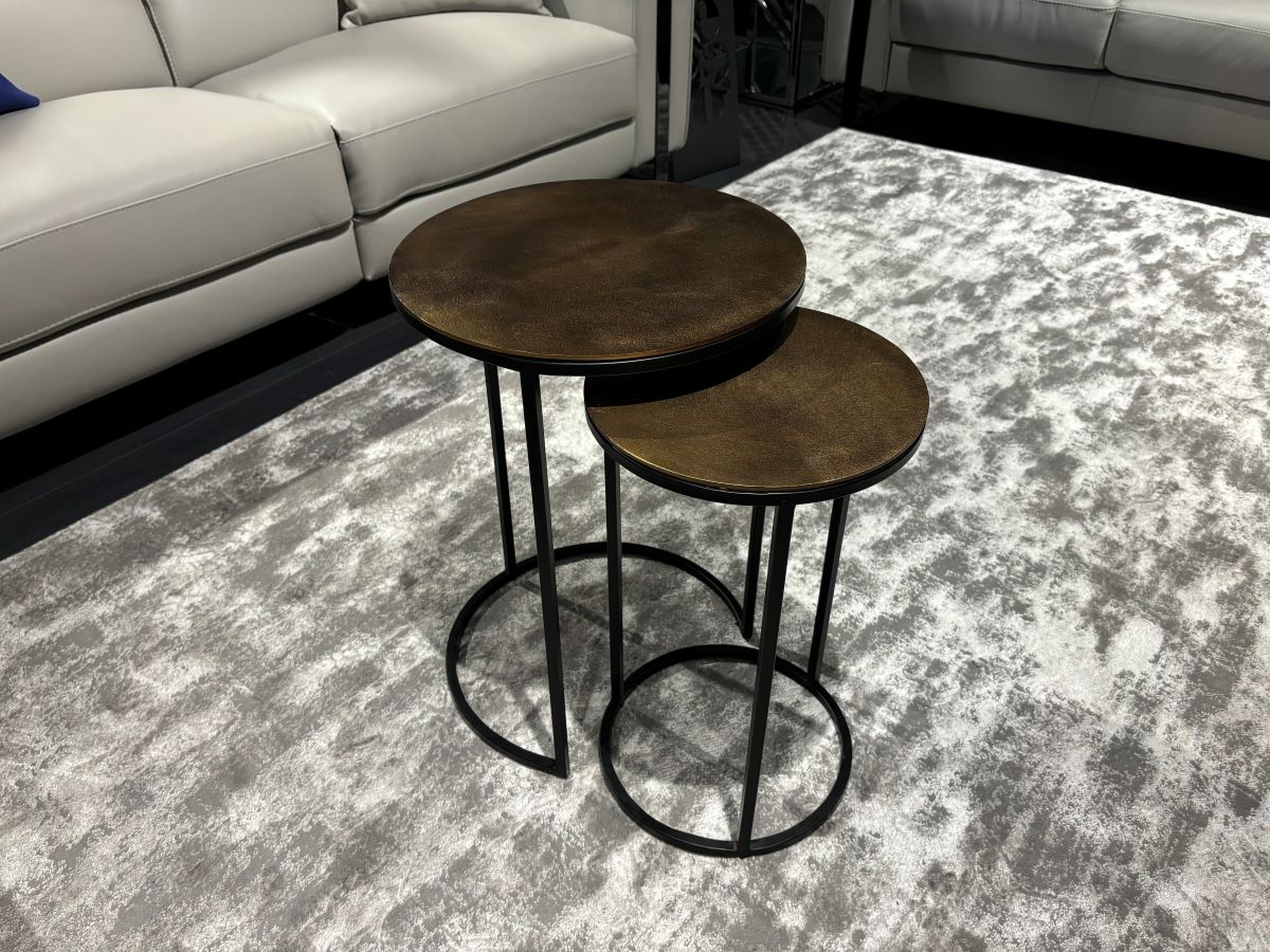 Messina Ex-Display Tall Nest of Tables - Gold | Cadira