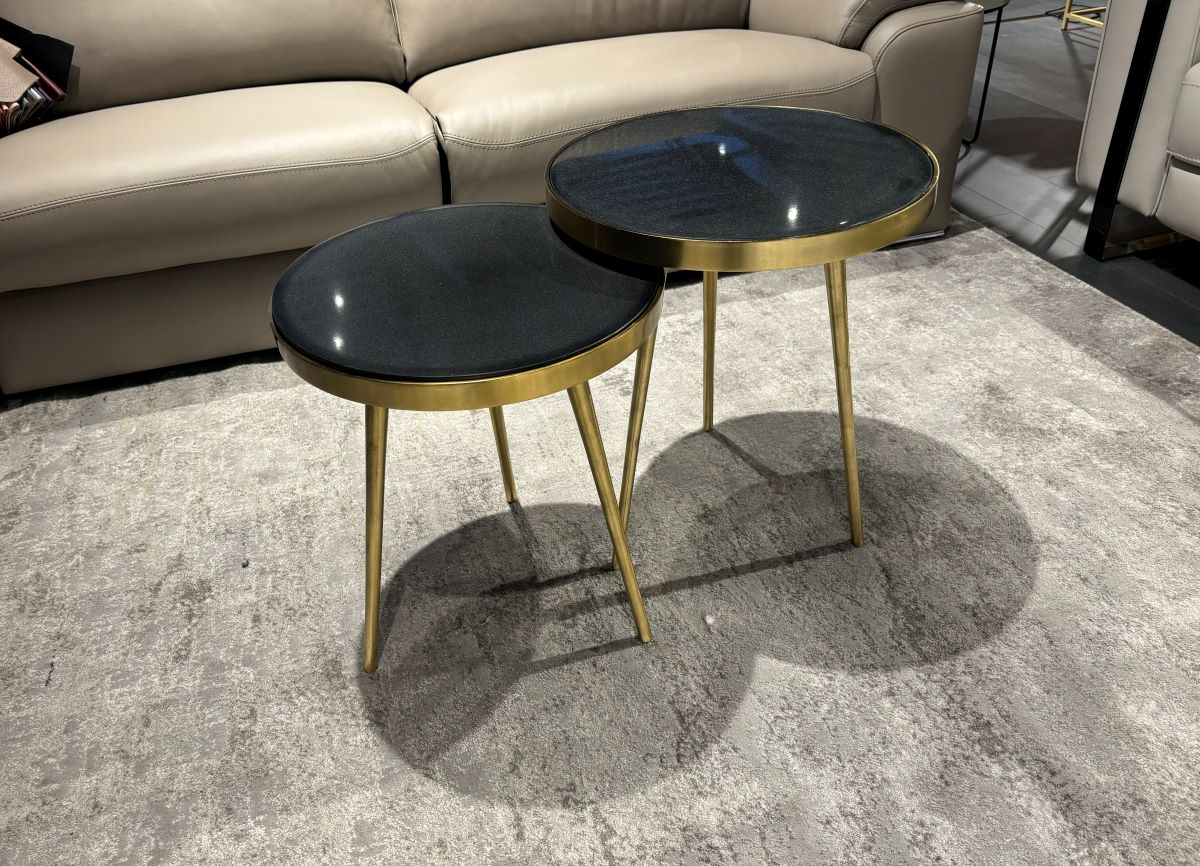 Verona Ex-Display Modern Nest of Tables - Gold | cadira