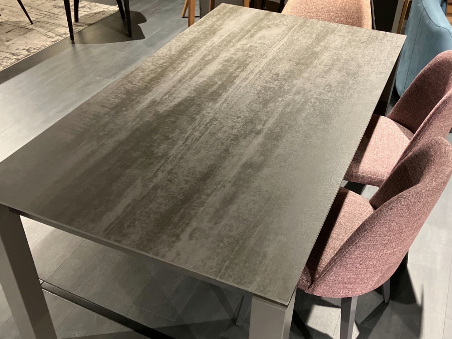Sydney 165cm Extendable Ceramic Dining Table - Grey | Ex-Display