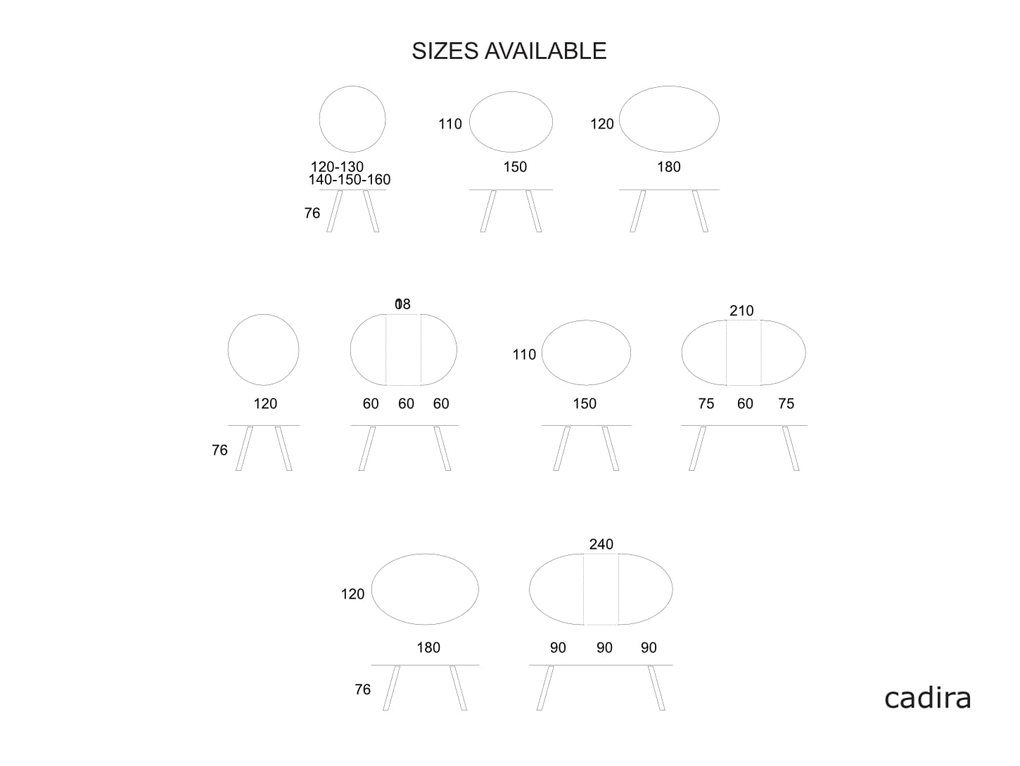 Boheme Oval Dining Table | cadira