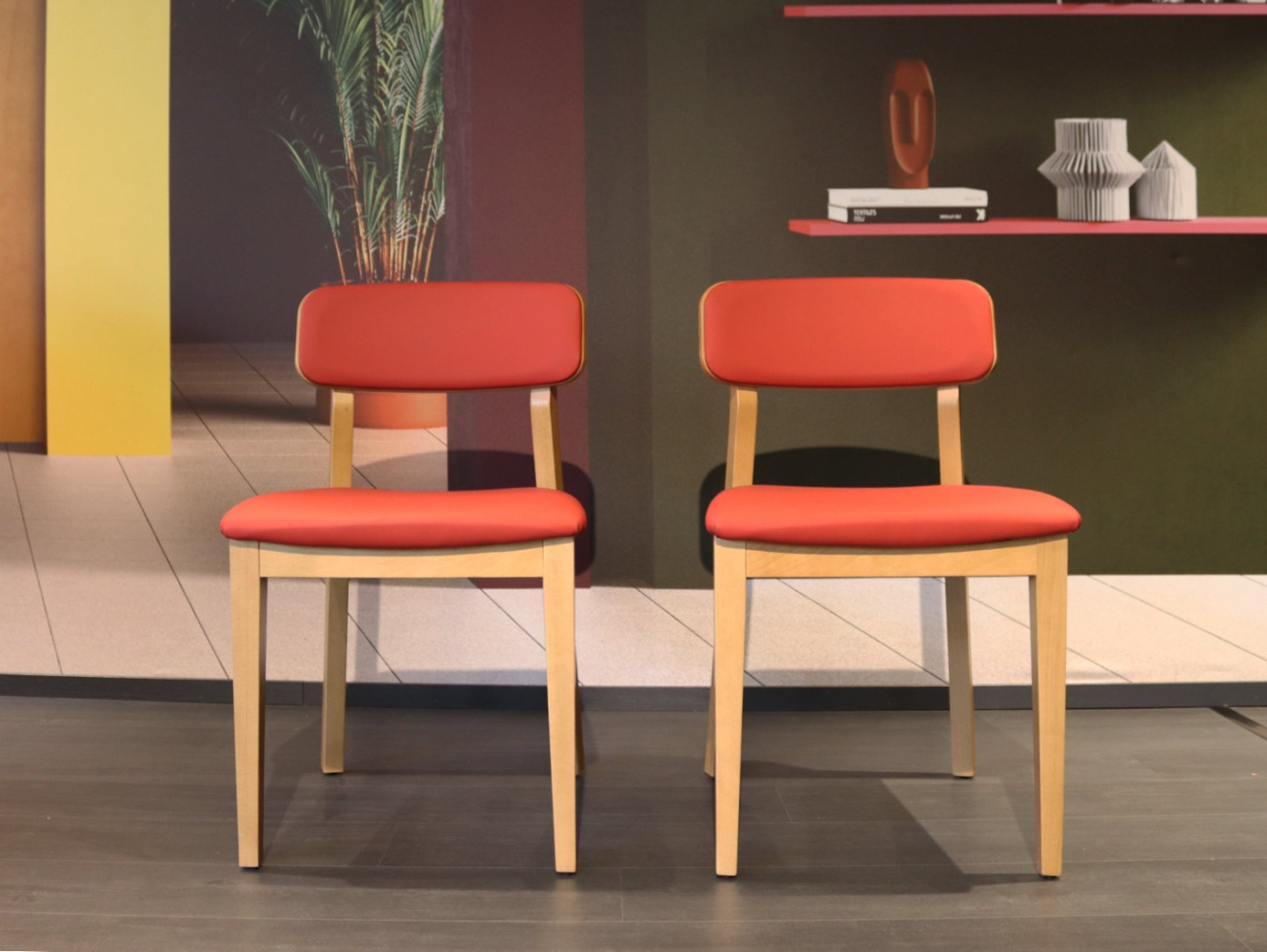 Ex-Display Carmen Set of 4 Dining Chairs - Red | cadira