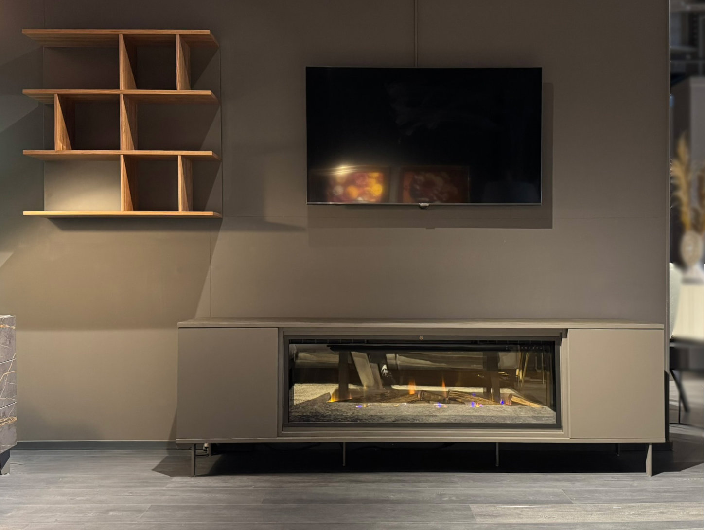 Ex-Display Fuego Fireplace & Unit - Walnut | Cadira
