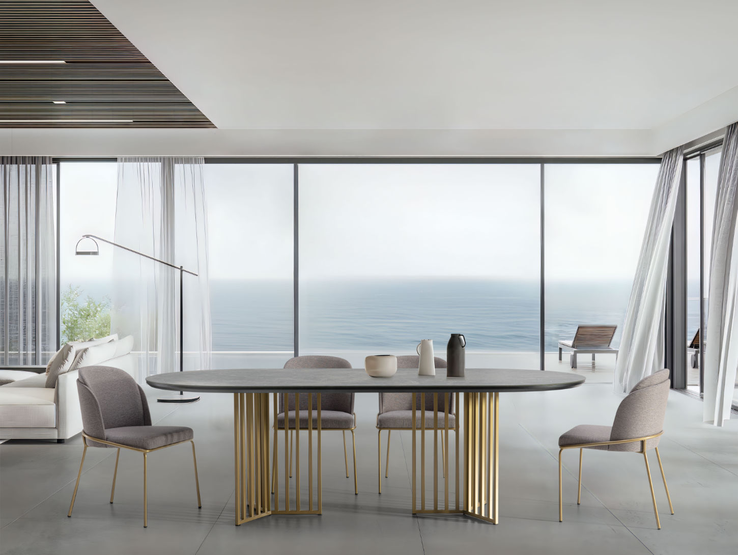 Luxury Oval Dekton Dining Table | Havana by Cadira