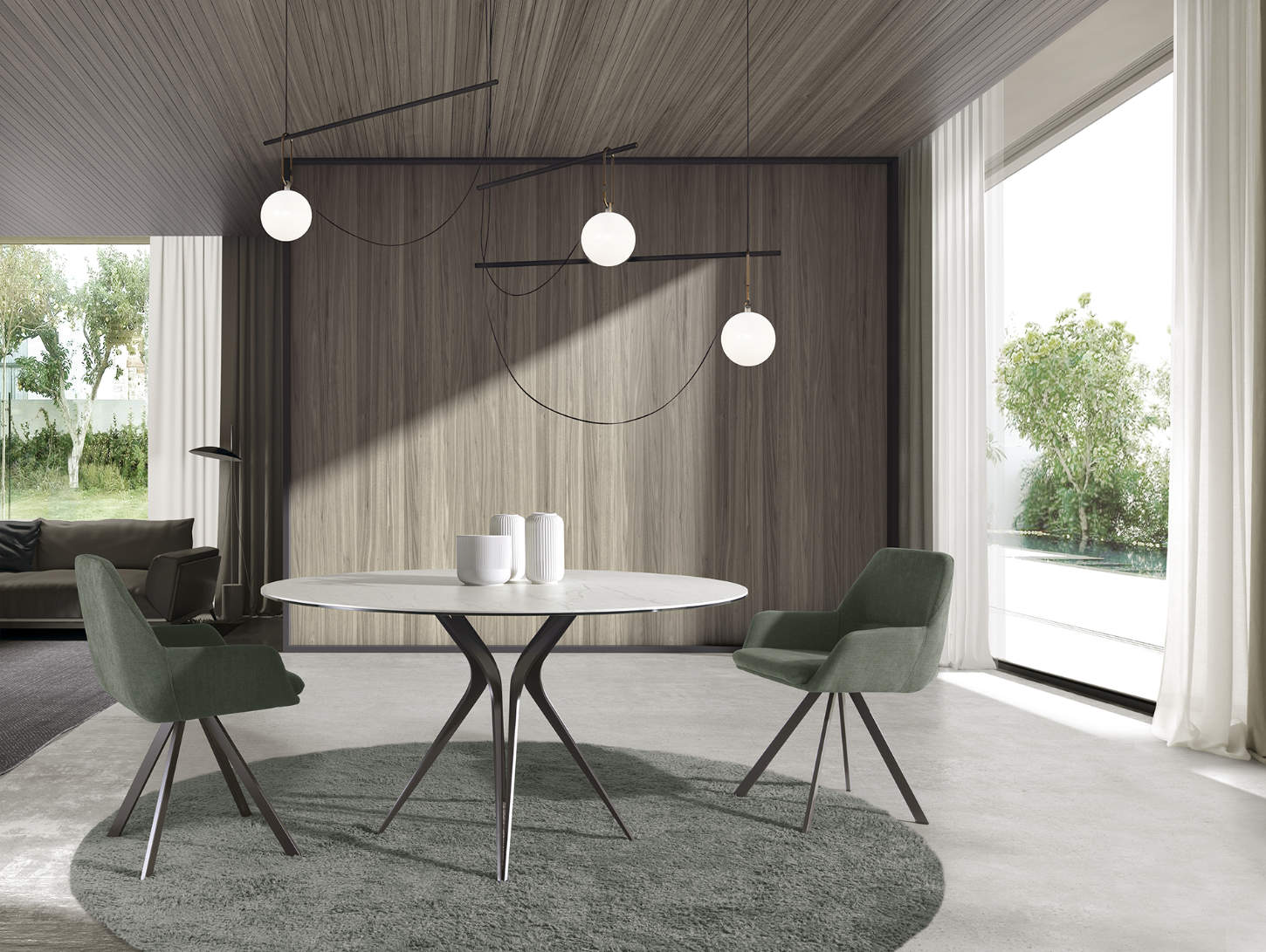 Jazz Contemporary Ceramic Round Table | Cadira