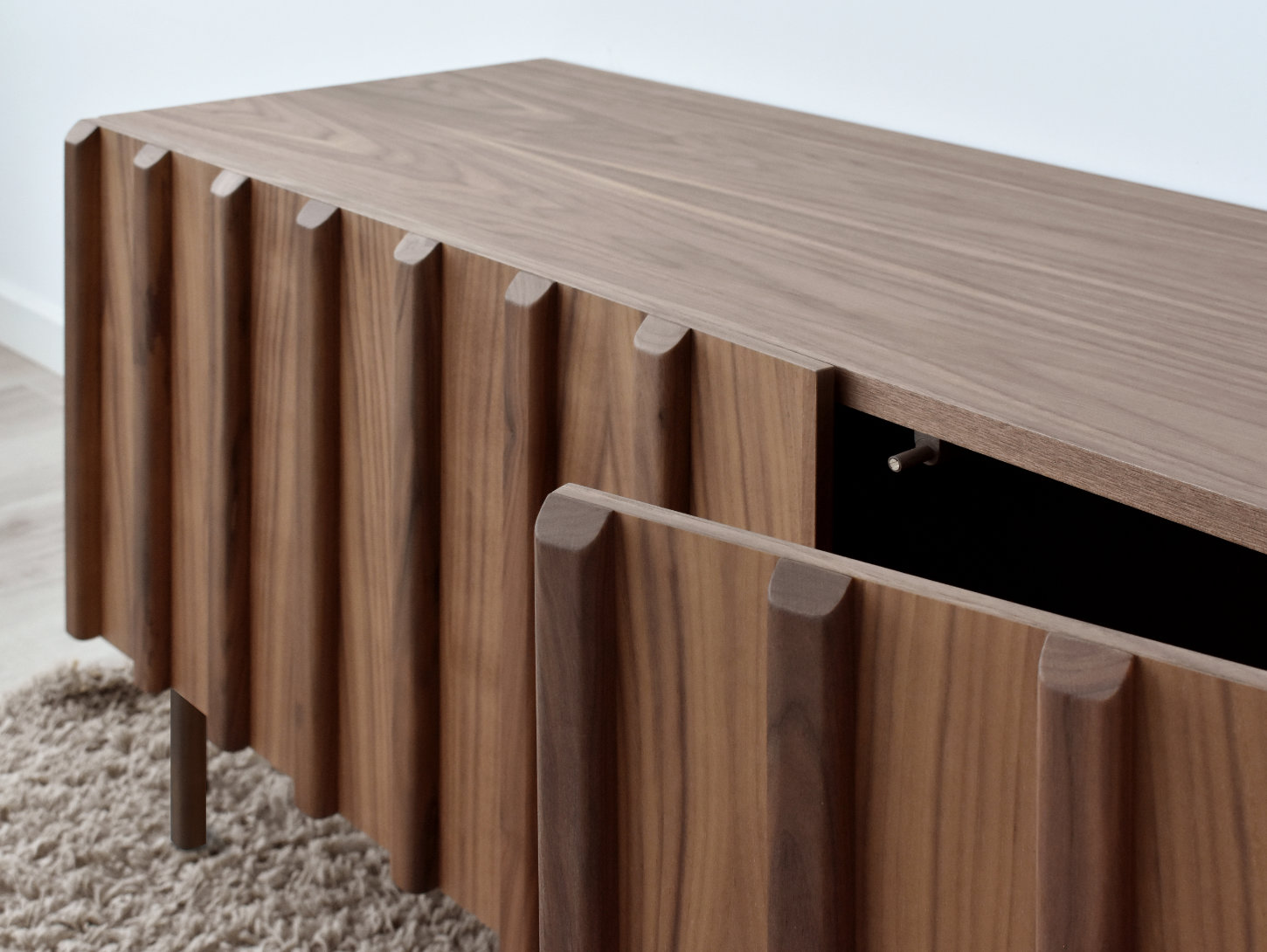 Stoken TV Stand with Elegant Wood Panelling | cadira