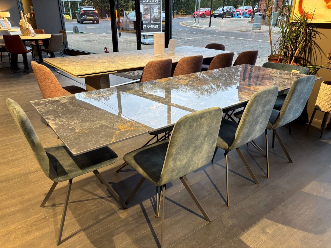 Ex-Display Denia Extendable Dining Table - Blue | Cadira