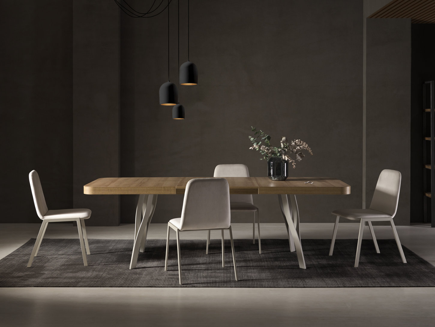 Zamora Modern Automatic Extendable Dining Table | cadira