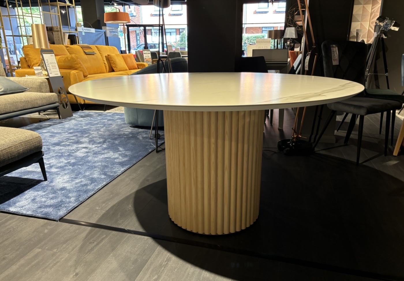 Ex-Display Loen Round Dining Table - White | Cadira
