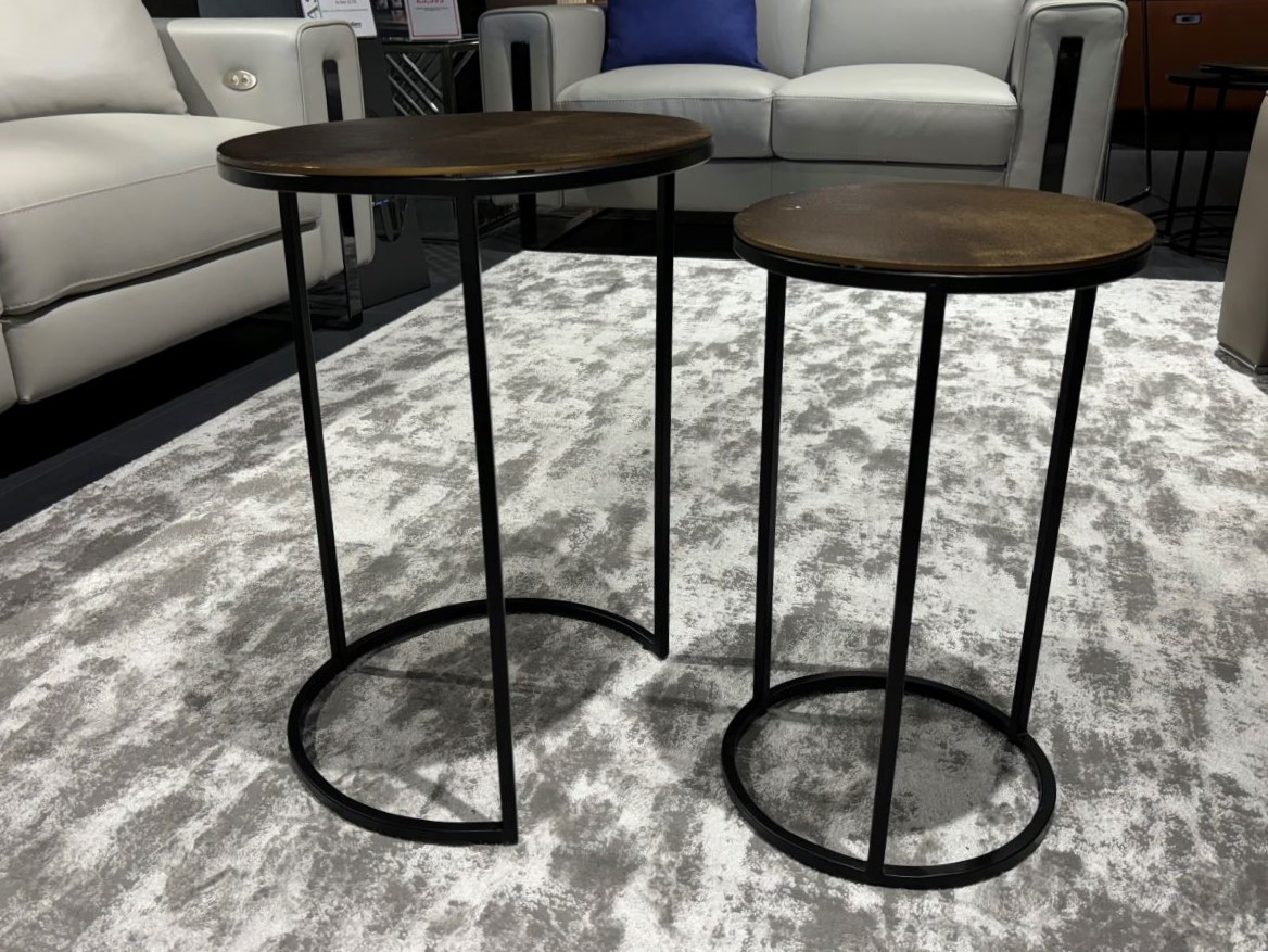 Messina Ex-Display Tall Nest of Tables - Gold | Cadira