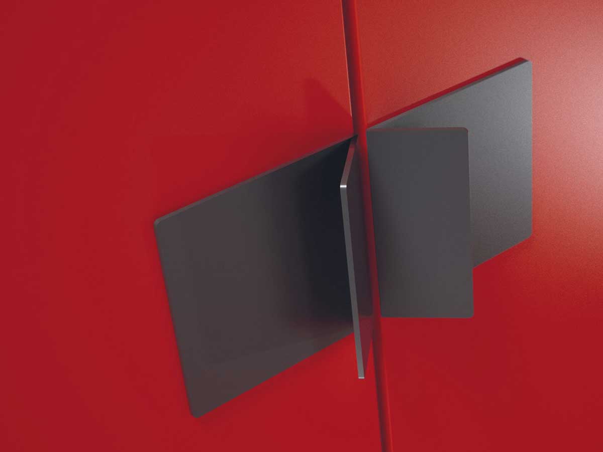 No Limits NC37 Wardrobe - Red | Cadira