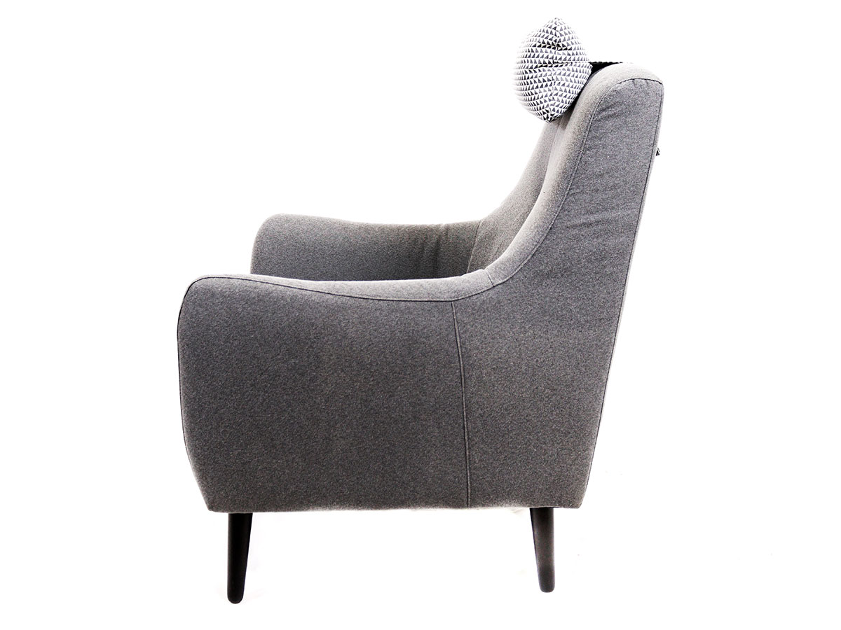 Ex-Display Nina High Back Armchair - Grey Fabric | cadira