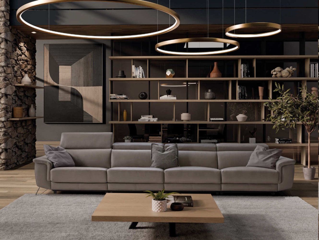 Teruel Modern 4 Seater Luxury Designer Sofa | cadira
