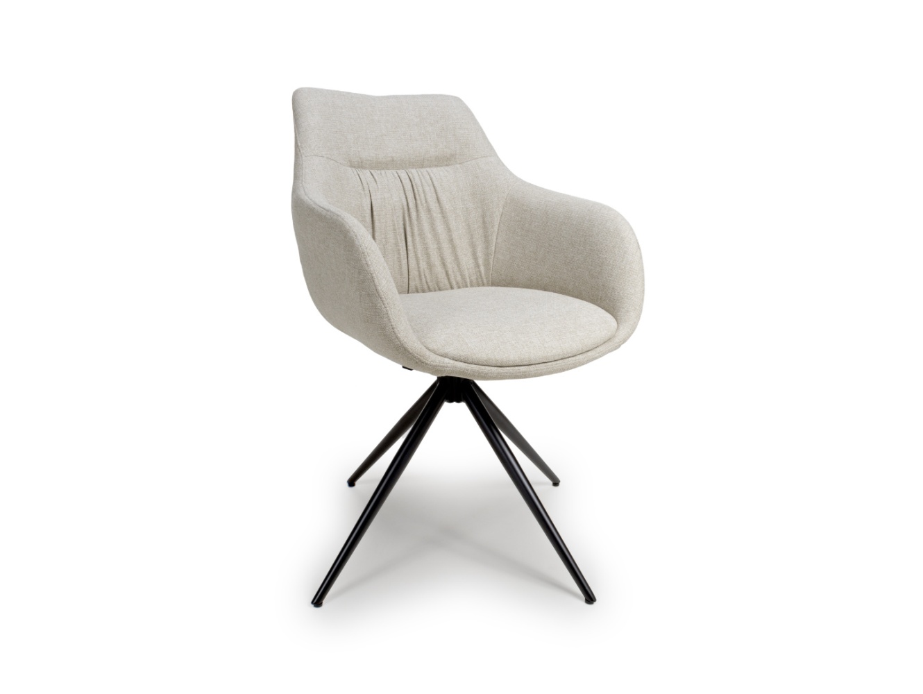 Bordeaux Swivel Carver Dining Chair - Cream | Cadira