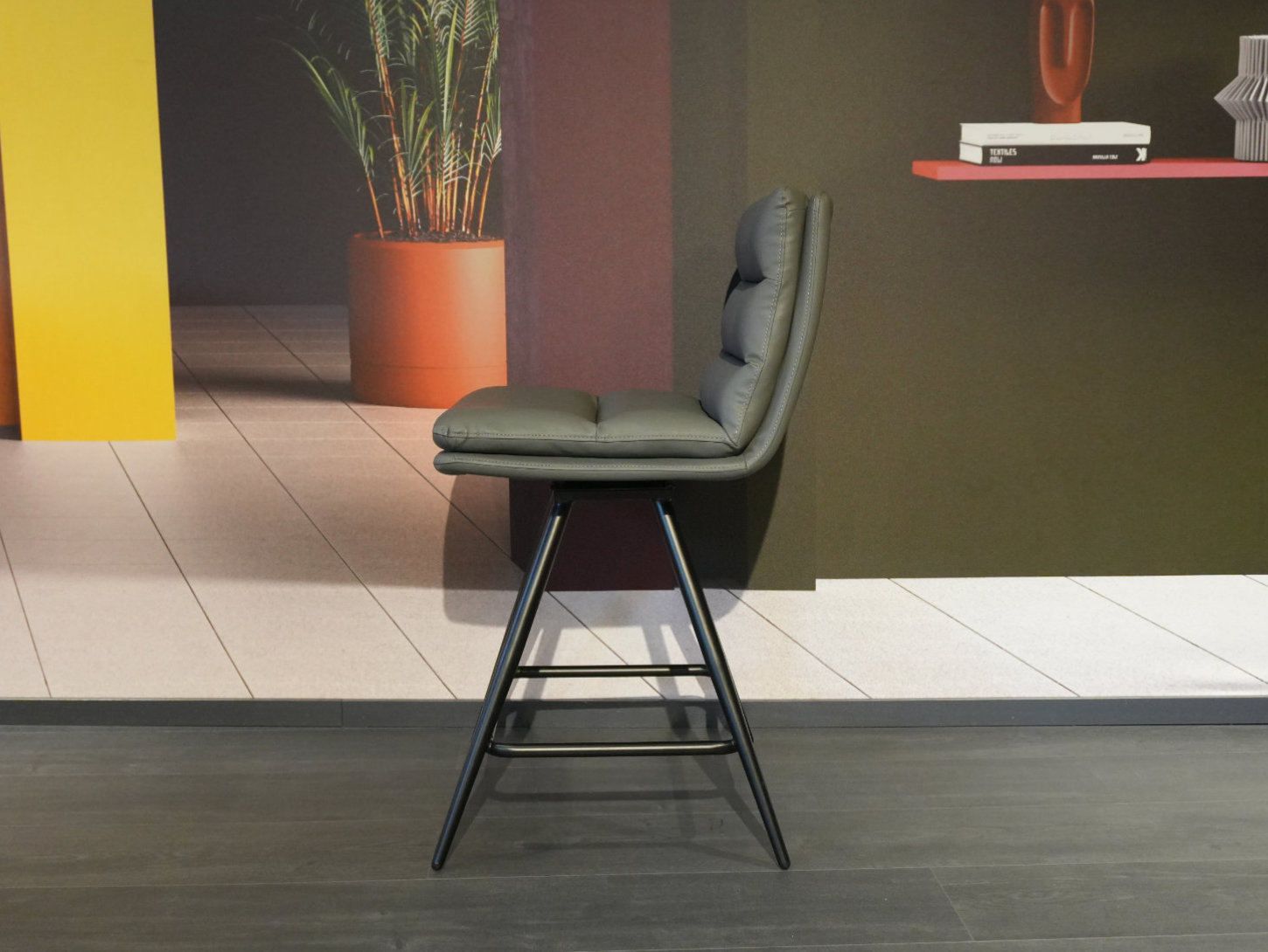 Ex-Display Cuomo Swivel Bar Stool - Khaki | Cadira