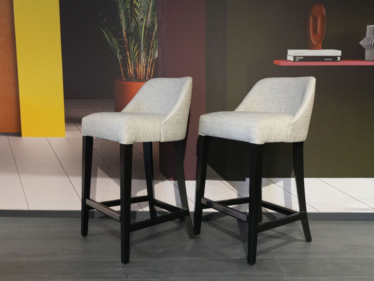 Ex-Display Florida Set of 2 Bar Stool - Beige | Cadira