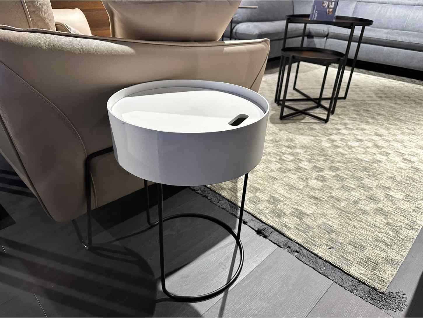 Hugo White Storage Table Ex-display