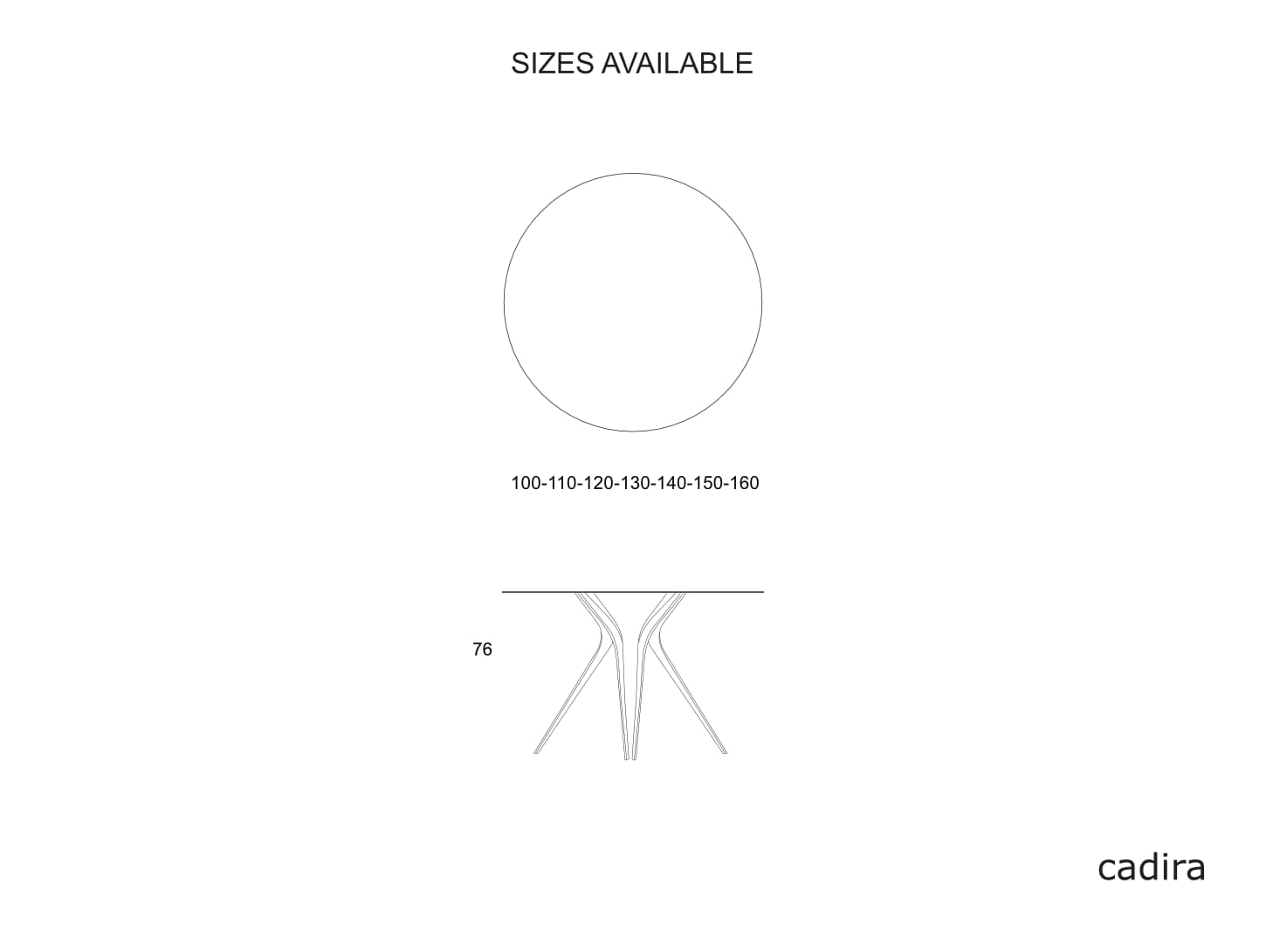 Jazz Contemporary Ceramic Round Table | Cadira