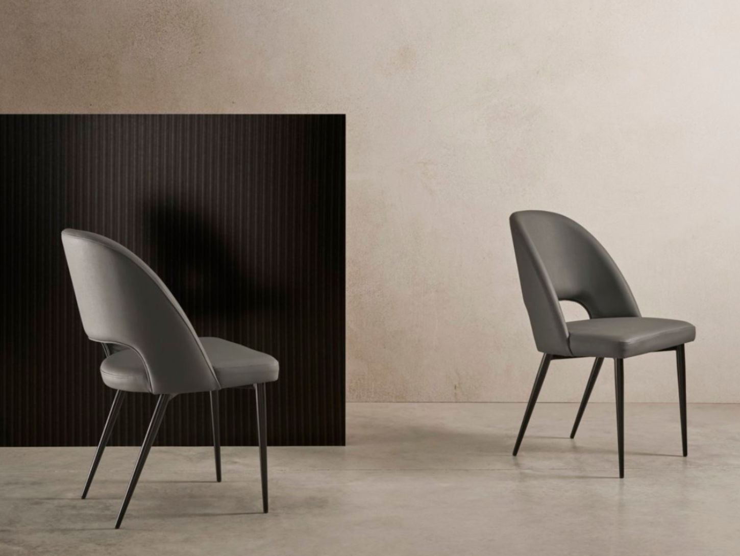Mika Luxury Dining Chair with Slim Metal Legs | Cadira