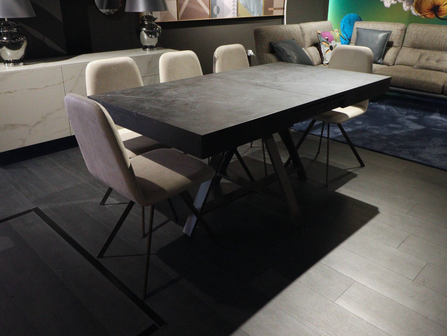 Ex-Display Olympia Extendable Table Set - Black | Cadira