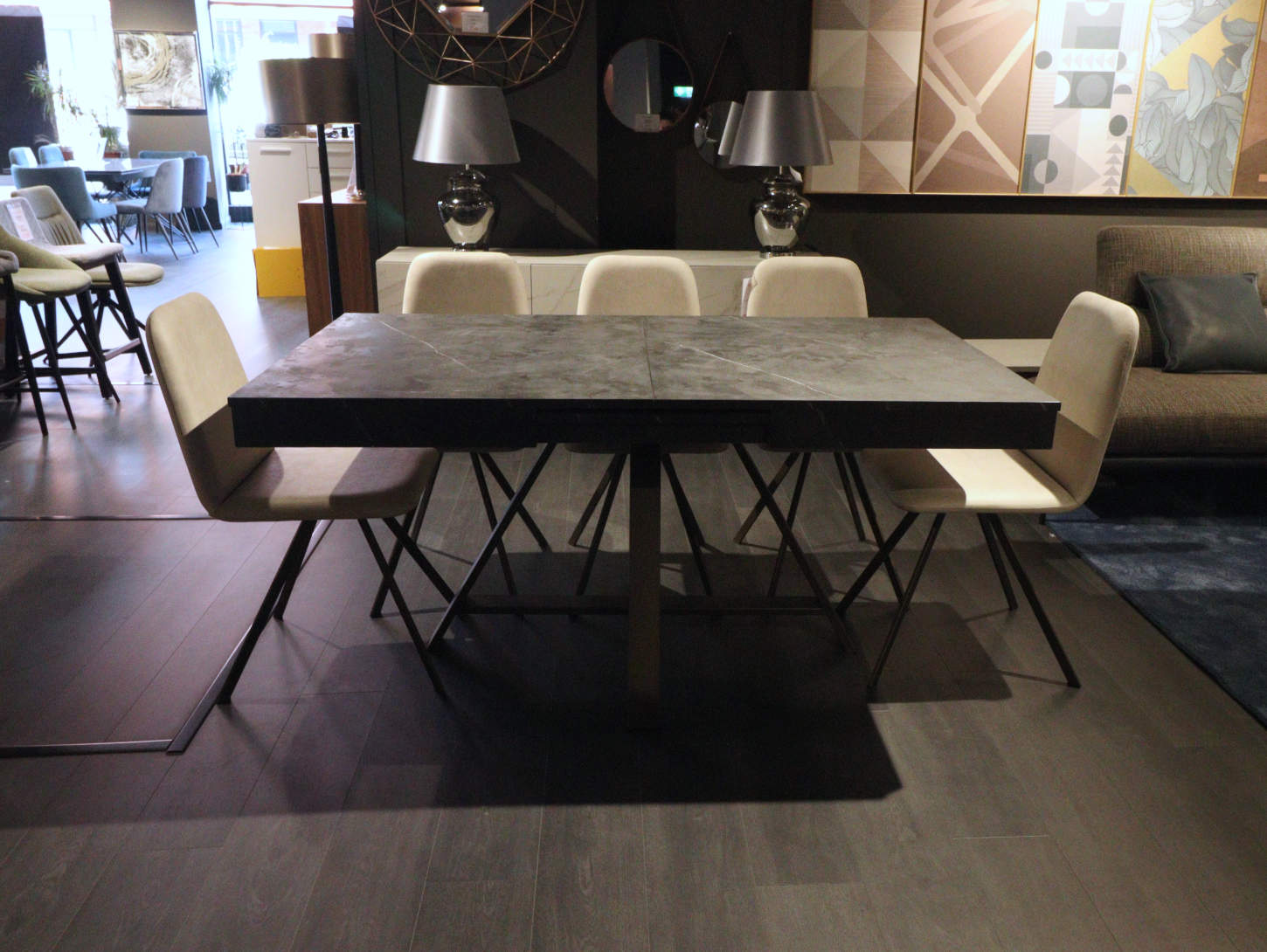 Ex-Display Olympia Extendable Table Set - Black | Cadira