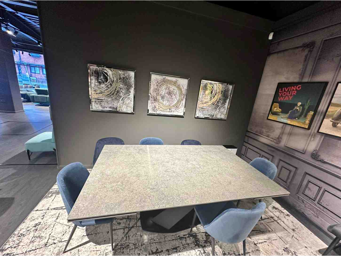 Ex-Display Renata Chairs Set of 6 - Bluue | Cadira