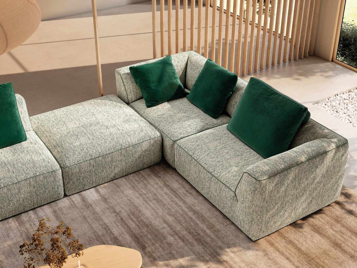 Tasios Large Corner Sofa - Modular Design | cadira