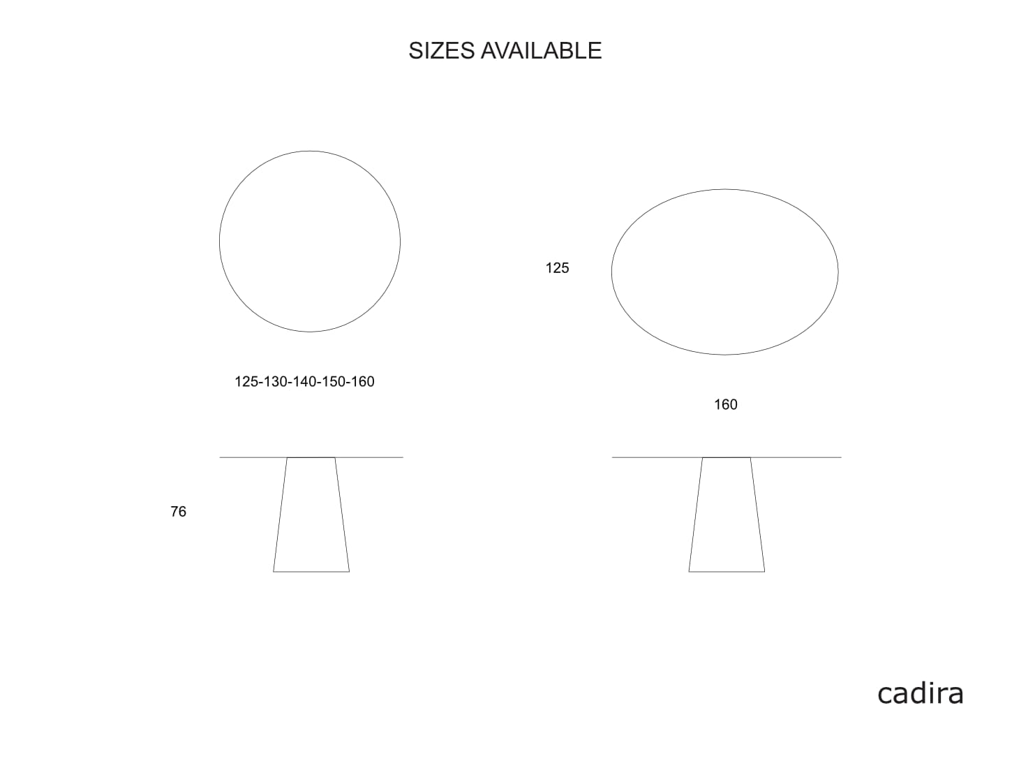 Vega Modern Round Ceramic Dining Table | Cadira