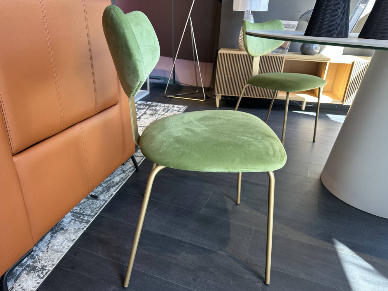 Ex-Display Lima Set of 6 Dining Chairs - Green | cadira